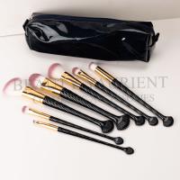 China Antibacterial Face Makeup Brush Set 7piece With Fishtail Plastic Handle for sale