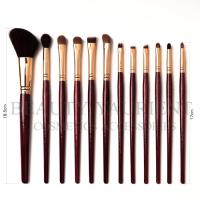 China 12pcs Handcrafted Cosmetic Makeup Brush Set Face Paint Brushes Set 20.5cm Length for sale