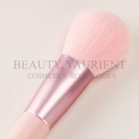 China Pink PBT Hair Foundation Powder Makeup Brush Long Lasting 17.3cm for sale