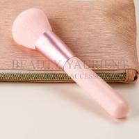 China Pink PBT Hair Foundation Powder Makeup Brush Long Lasting 17.3cm for sale