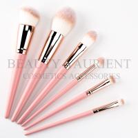 China 6pcs Private Label Makeup Brushes Custom Logo Synthetic Hair With Cute Bag for sale