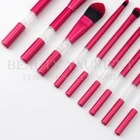 China Luxurious 9 Piece Makeup Brush Set  Diamond Decoration Full Face Brush Set for sale
