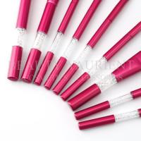 China Luxurious 9 Piece Makeup Brush Set  Diamond Decoration Full Face Brush Set for sale