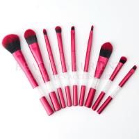 China Luxurious 9 Piece Makeup Brush Set  Diamond Decoration Full Face Brush Set for sale