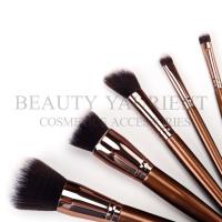 China Custom 6pcs High End Makeup Brush Set Bronzer Color Aluminum Ferrule for sale