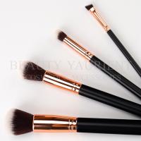 China Customized Logo 4 Piece Makeup Brush Set Private Label Face Brush With Beautiful Bag for sale