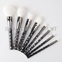 China SA8000 17.8cm Private Label Makeup Brushes Tools With Heat Transfer Plastic Handle for sale