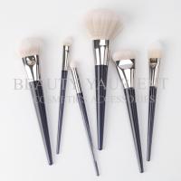 China 2 Tones Pbt Hair Private Label Makeup Brushes Set 6pcs 22cm Total Length for sale