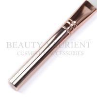 China Customized Face Foundation Single Makeup Brush With Plastic Handle Soft PBT Hair for sale