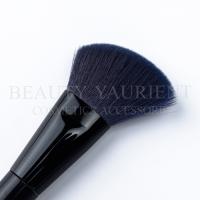 China Luxurious Blue Gradient Color Face Sculpting Brush Contour Makeup Brush 166mm for sale