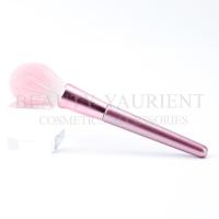 China Aluminum Ferrule Synthetic Hair Powder Makeup Brush 18.2cm Length for sale