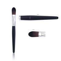 China Pbt Hair 5pcs Makeup Brush Set With Matte Finish Silver Brass Ferrule for sale