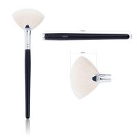China Pbt Hair 5pcs Makeup Brush Set With Matte Finish Silver Brass Ferrule for sale