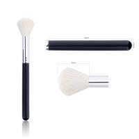 China Pbt Hair 5pcs Makeup Brush Set With Matte Finish Silver Brass Ferrule for sale