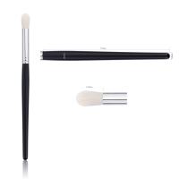 China Matte Black Wooden Handle Eyeshadow Makeup Brush Set  150-180mm for sale