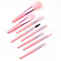 China Anti Bac 8 Piece Makeup Brush Set  PBT Hair Travel Makeup Brush Set for sale