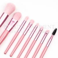 China Anti Bac 8 Piece Makeup Brush Set  PBT Hair Travel Makeup Brush Set for sale