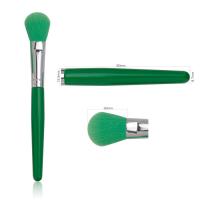 China 5pcs Makeup Brush And Bag Set  PBT Hair Green Handle Makeup Brushes for sale