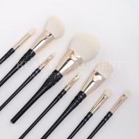 China Plastic Handle Soft 8 Piece Makeup Brush Set  Aluminium Ferrule Cosmetic Brush Sets for sale