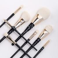 China Plastic Handle Soft 8 Piece Makeup Brush Set  Aluminium Ferrule Cosmetic Brush Sets for sale