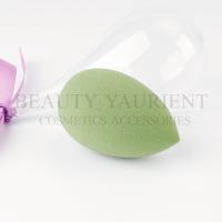 China ISO9001 Green Cosmetic Powder Puff Egg Shaped Makeup Sponge Latex Free for sale