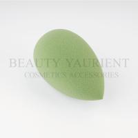 China ISO9001 Green Cosmetic Powder Puff Egg Shaped Makeup Sponge Latex Free for sale