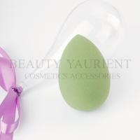 China ISO9001 Green Cosmetic Powder Puff Egg Shaped Makeup Sponge Latex Free for sale