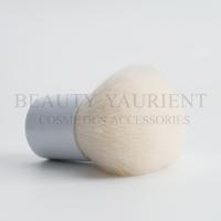 China Plastic Handle Private Logo Kabuki Makeup Brush For Loose Powder for sale