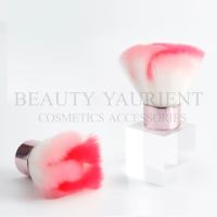 China Folded Flower Pattern Full Coverage Kabuki Brush For Loose Powder 43g for sale