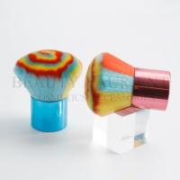 China Multicolored Hair Kabuki Makeup Brush OEM Logo Facial Beauty  Tools for sale