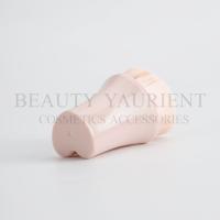 China Love Heart Plastic Handle Small Kabuki Makeup Brush Without Ferrule 43g for sale
