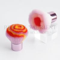 China Long Lasting Durable Face Kabuki Makeup Brush Flower Swirl Shape 45g for sale