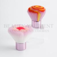 China Long Lasting Durable Face Kabuki Makeup Brush Flower Swirl Shape 45g for sale