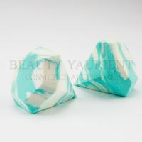 China Diamond Shape Green Face Makeup Puff Sponge Super Soft Latex Free for sale