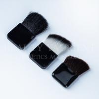 China Flat PBT Hair Compact Makeup Brush For Cheek Without Ferrule Long Lasting for sale
