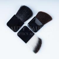 China Flat PBT Hair Compact Makeup Brush For Cheek Without Ferrule Long Lasting for sale