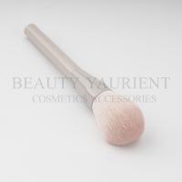 China Light Pink Gradient Milk Ferrule Single Makeup Brush For Pressed Powder for sale