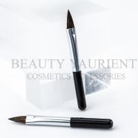 China SA8000 Pointed Disposable Lip Brush lip blending brush Silver Ferrule for sale