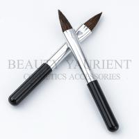 China SA8000 Pointed Disposable Lip Brush lip blending brush Silver Ferrule for sale