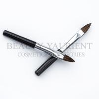 China Soft Bristles Disposable Lip Makeup Brush Travel Lip Brush Black Plastic Handle 1.8g for sale
