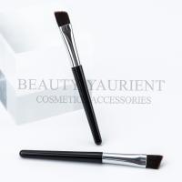 China Nylon Hair  6cm Short Eyebrow Brush Angled Eye Brush Eco Friendly for sale