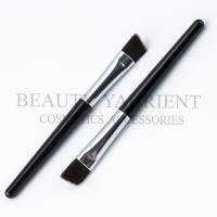 China Nylon Hair  6cm Short Eyebrow Brush Angled Eye Brush Eco Friendly for sale