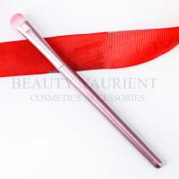 China Sandblasting Pink Ferrule Eyeshadow Smudge Brush Multifunction Eyes Makeup Brush for sale