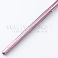 China Sandblasting Pink Ferrule Eyeshadow Smudge Brush Multifunction Eyes Makeup Brush for sale