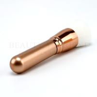 China Gold Wooden Handle Pressed Powder Foundation Brush 45g Lightweight for sale