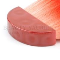 China Half Moon Shaped 2tone Blush Powder Brush Mini Makeup Brush High End for sale