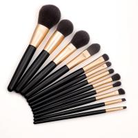 China OEM ODM Multifunction Makeup Brush Set 12pcs With Black Wooden Handle for sale