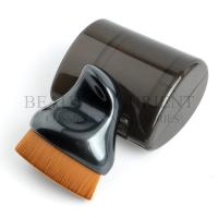 China 2tones Brown PBT Hair Single Foundation Brush Large Kabuki Body Brush for sale