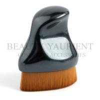 China 2tones Brown PBT Hair Single Foundation Brush Large Kabuki Body Brush for sale