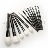 China 13pcs Private Label Makeup Brushes Set With Chromeplate Brass Into Cosmetic Bag for sale